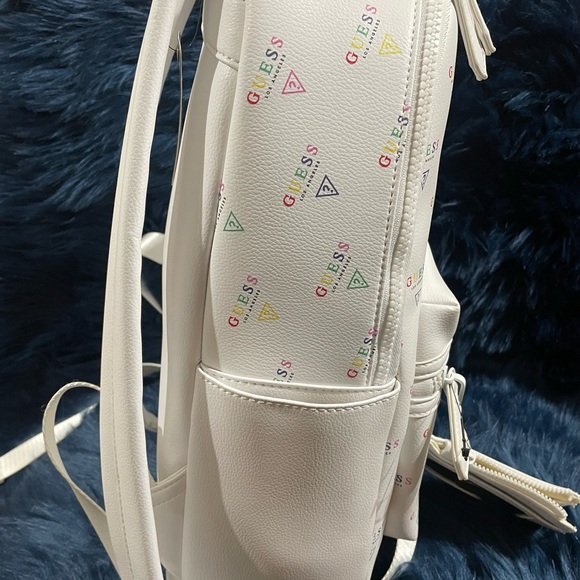Guess | Bags | Guess Multicolored Monogram Backpack | Poshmark